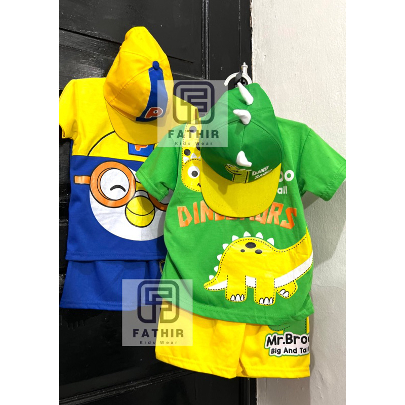 Dino And PORORO Children's Suits Can Wear The Latest PORORO Hats For ...