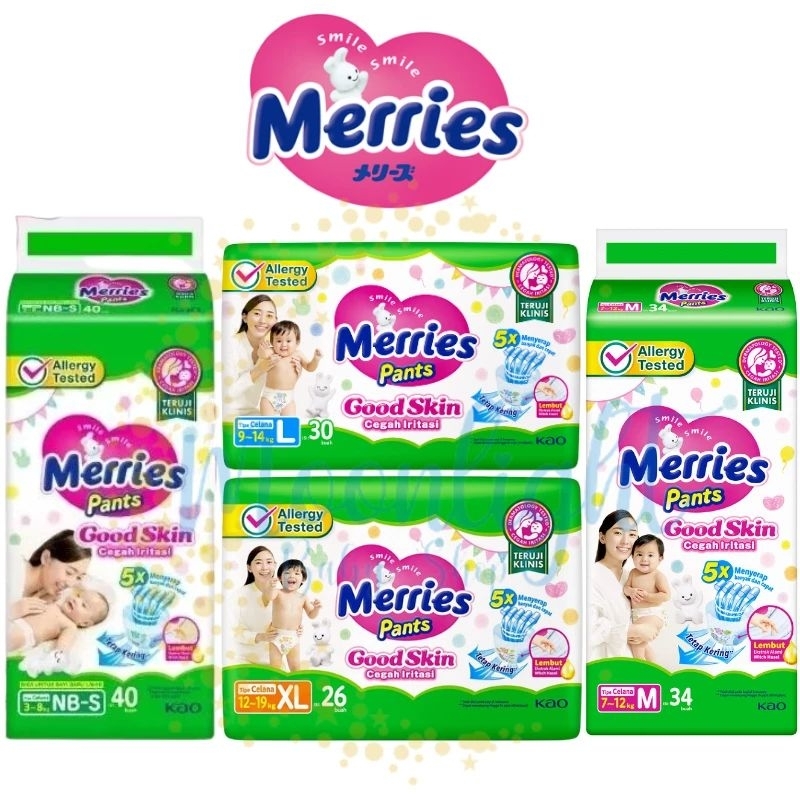 Pampers Merries Skin pantsGood size L/ 30 | Shopee Philippines