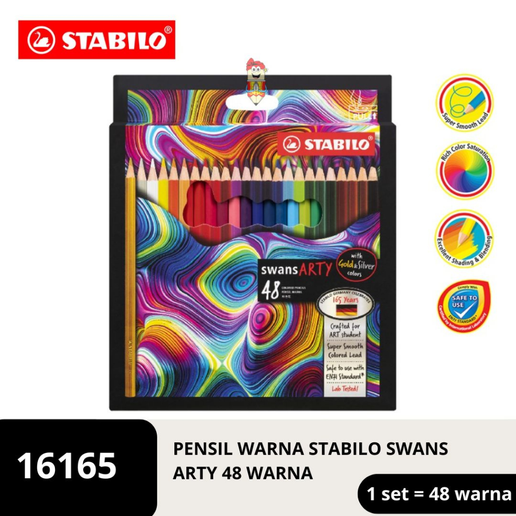 STABILO swans ARTY Colored Pencils 48 pcs Colored Pencils 48 pcs ...