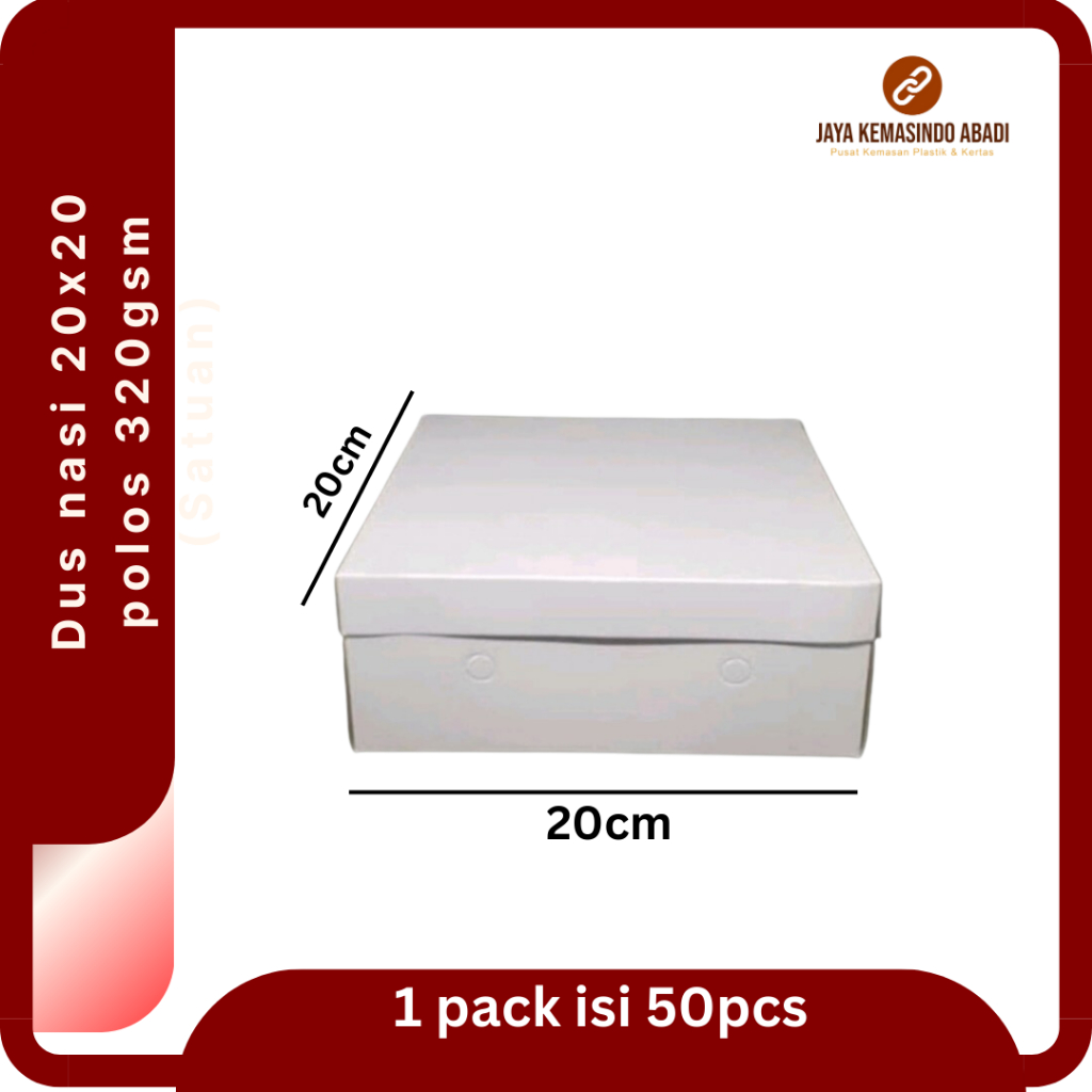 PUTIH Box of 20x20 White Rice | Box of Catering Chocolate Rice size 20 ...