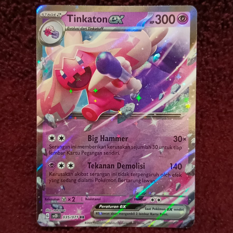 Tinkaton EX RR sv2d - Pokemon TCG Indonesia foil holo | Shopee Philippines