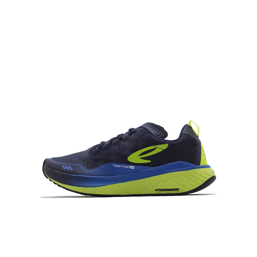 HIJAU 910 Nineten Ultra Ekiden Running Shoes - Black Iris/Neon Green ...