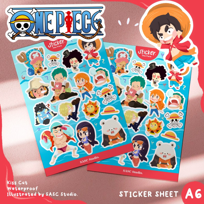 One PIECE stickers | Luffy sanji zoro nami tony chopper robin usep ace ...
