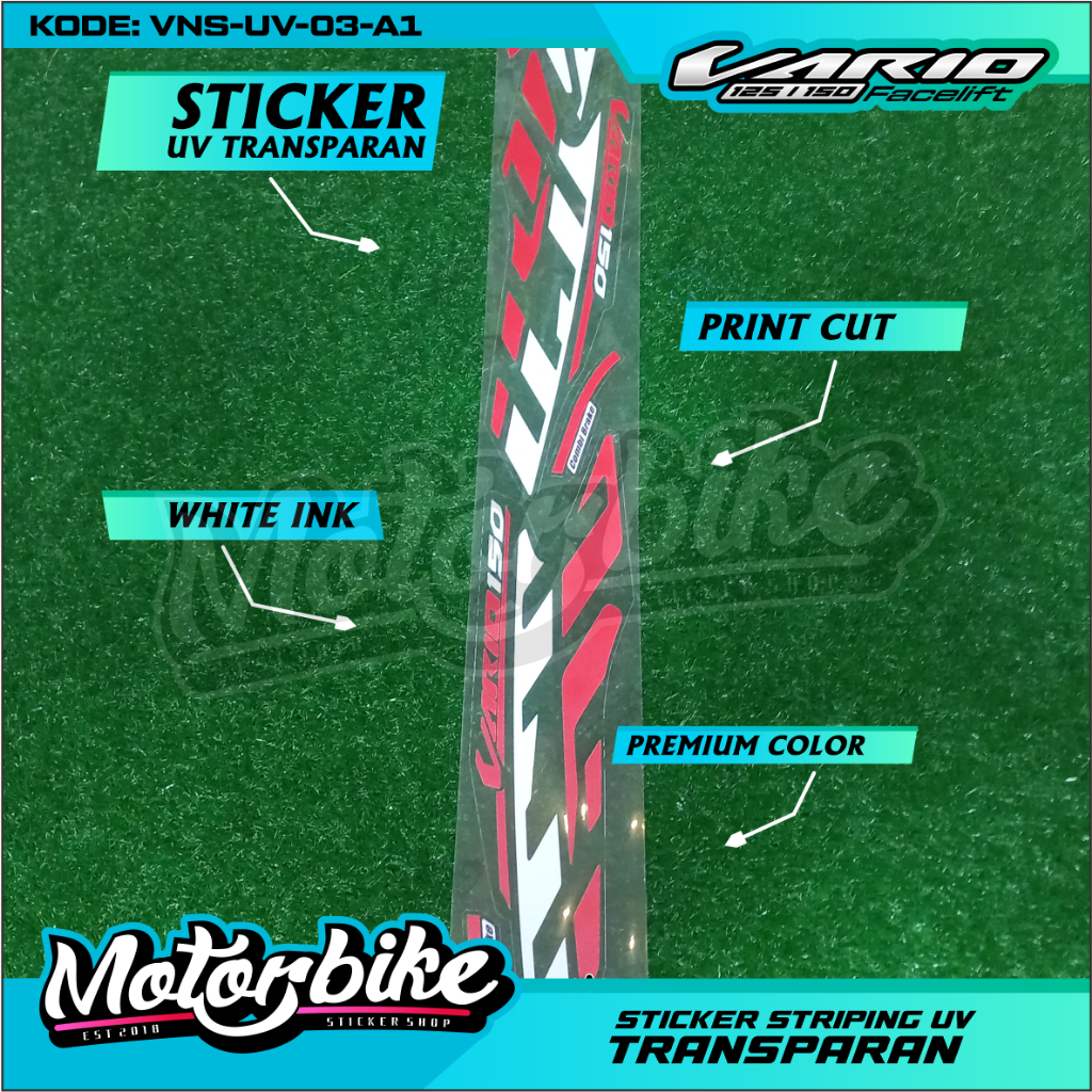 Transparent UV STRIPING LIST VARIO 125-150 - CUSTOM Design VARIO UV ...