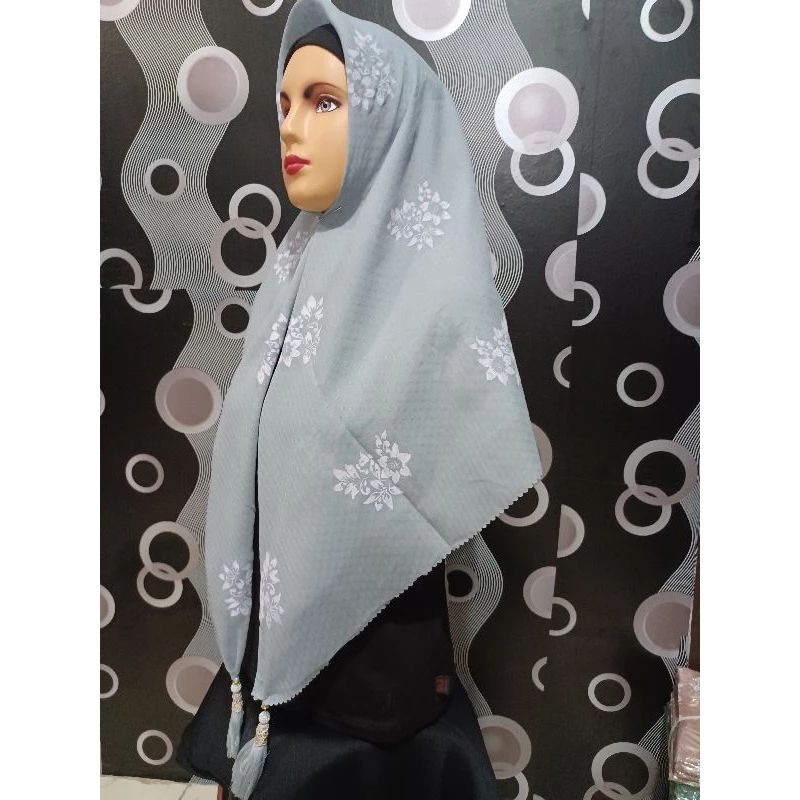 Hijab CUT Rectangular Lily Flower/HIJAB Rectangular HIJAB | Shopee ...