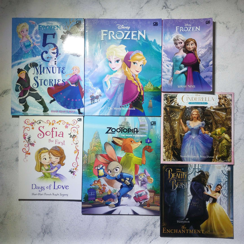Disney Frozen 5 Minutes Stories Zootopia Sofia The First Days of Love ...