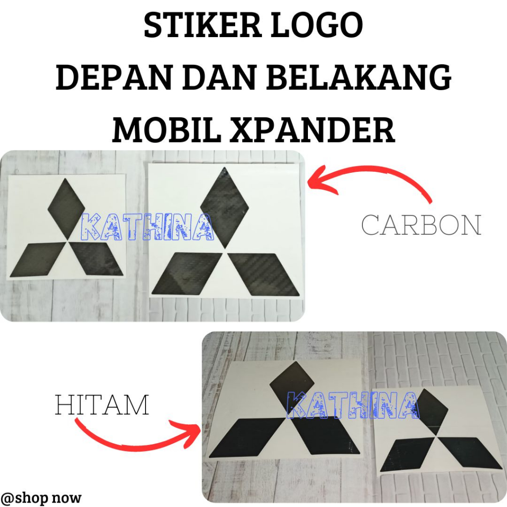 Mitsubishi Xpander Car Front and Rear Logo Sticker Logo Sticker ...