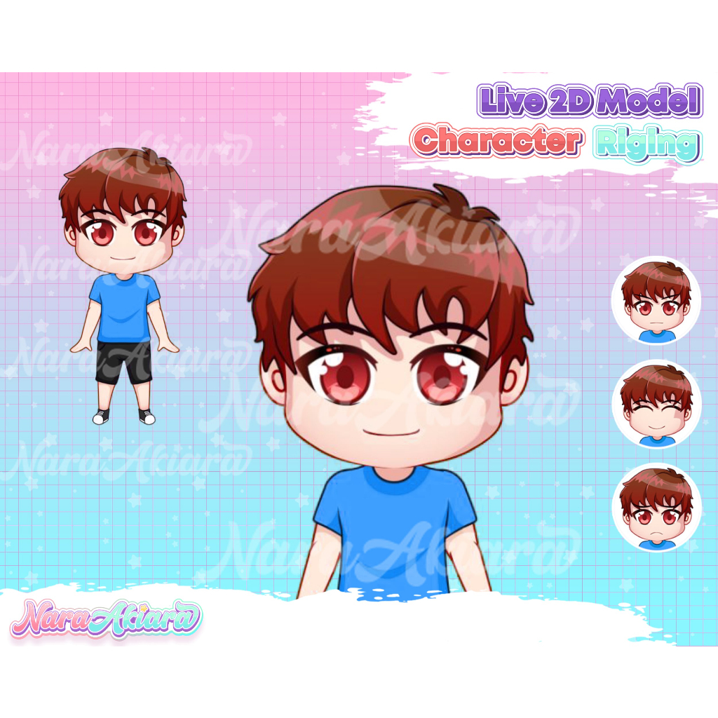 Chibi VTuber Live2D to Look Different When Streaming, Professional ...