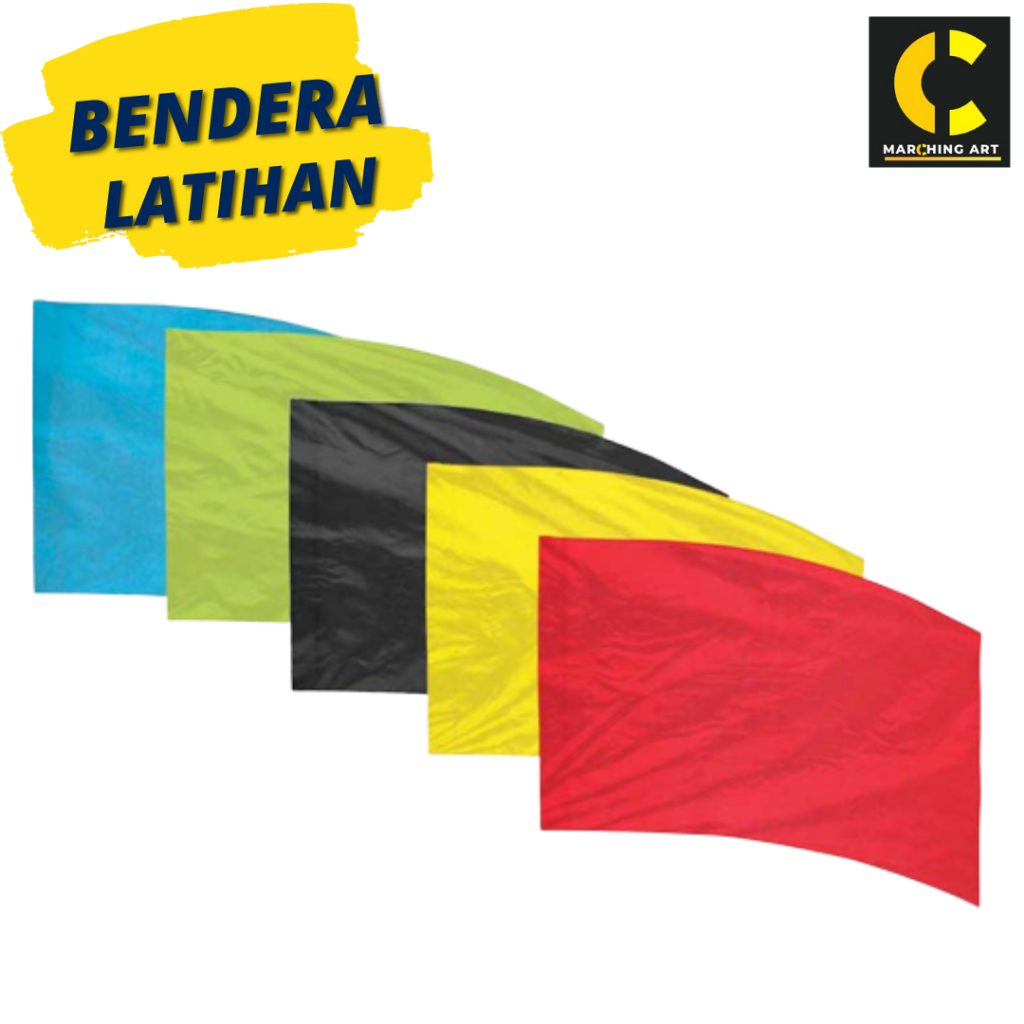 Plain Flag Training Flag Color Guard Marching band/Drum band square ...