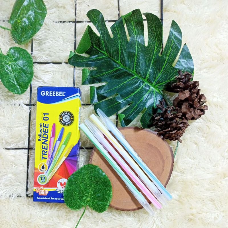 GREEBEL TRENDEE PEN 01 PACK (12PCS) | Shopee Philippines