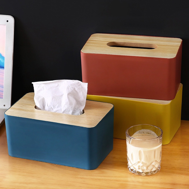 KAYU Oak Wood Tissue Box/Wooden Tissue Box/Tissue Box Cover High ...