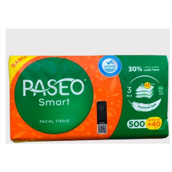 Paseo Smart Softpack Facial Tissue/ Facial Tissue 180sheets (3ply ...