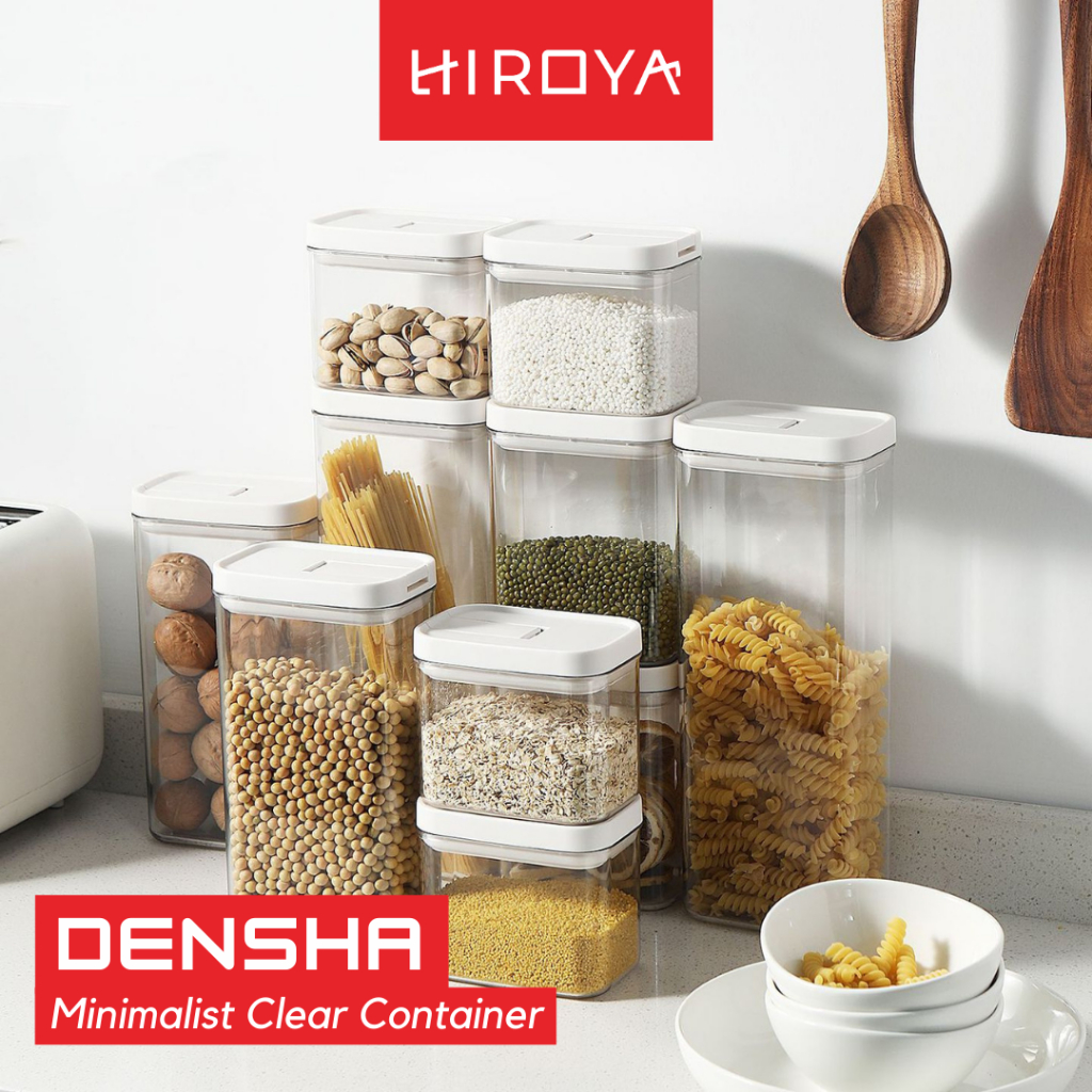 [HIROYA]DENSHA Storage Box Multipurpose Simple Snack Tight Container ...