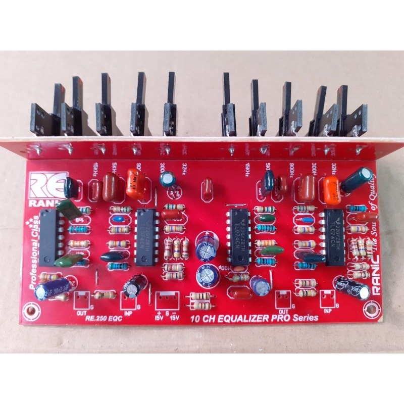 10 Channel Stereo Equalizer Kit TL074 TL084 2x5 Channel | Shopee ...