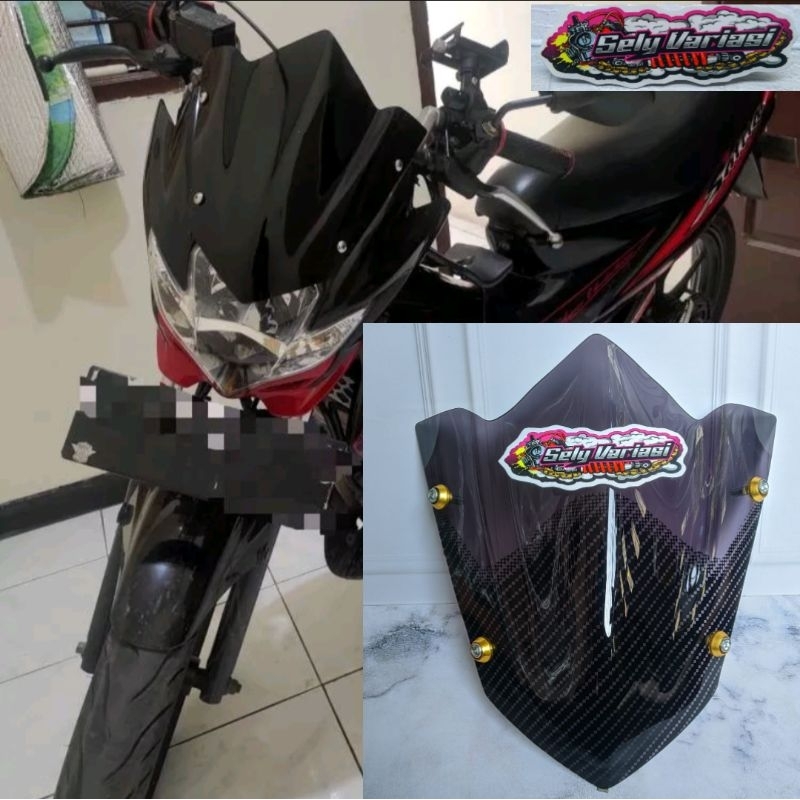 Satria BARONG VISOR MODEL TAPER PLUS WINDSHIELD BOLT SATRIA BARONG ...