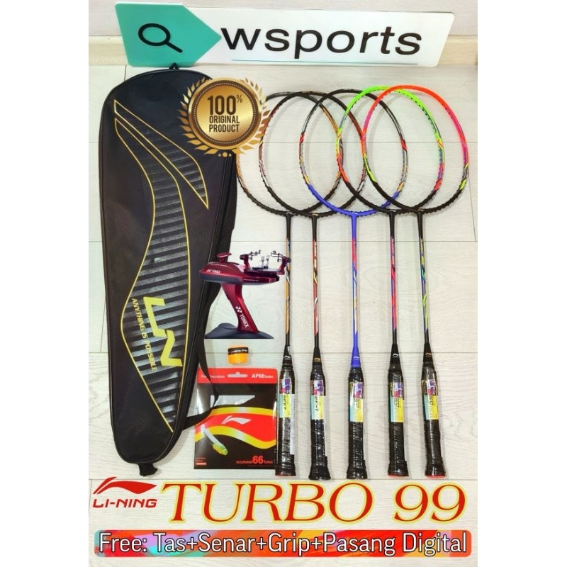 [[Free Install Strings]] Original LiNing Turbo 99 Badminton Racket ...
