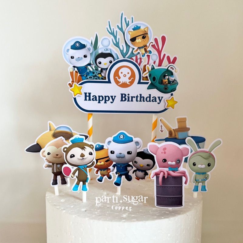 Custom Cake Topper 3D Cake Decoration - Birthday Decoration - Octonauts ...