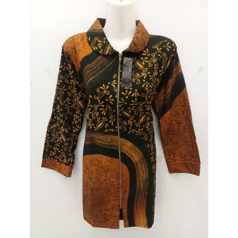 Modern adult tricot furring tunic batik tops, office work clothes ...