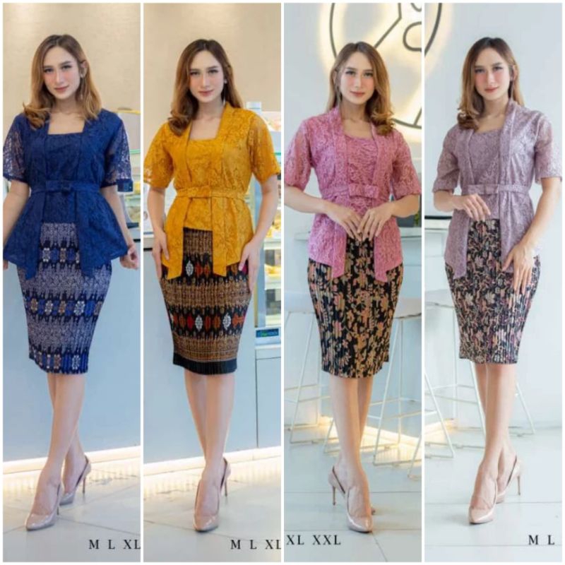 WOMEN'S KEBAYA SET KUTUBARU MIX MODERN SHORT SKIRTS FOR TEENAGERS ...