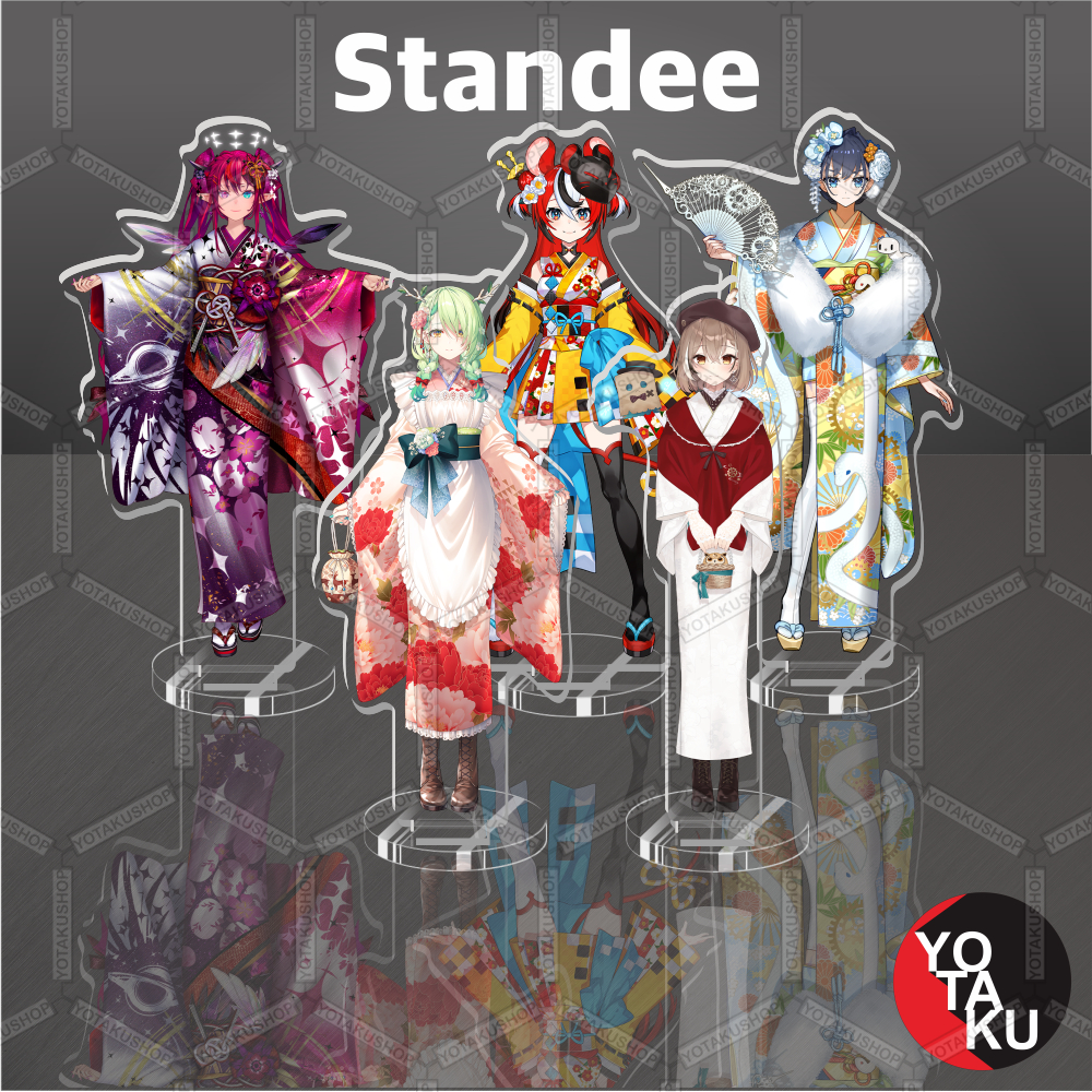 Big Standee Acrylic Anime Figure Hololive ENG Kimono HoloCouncil Hope ...