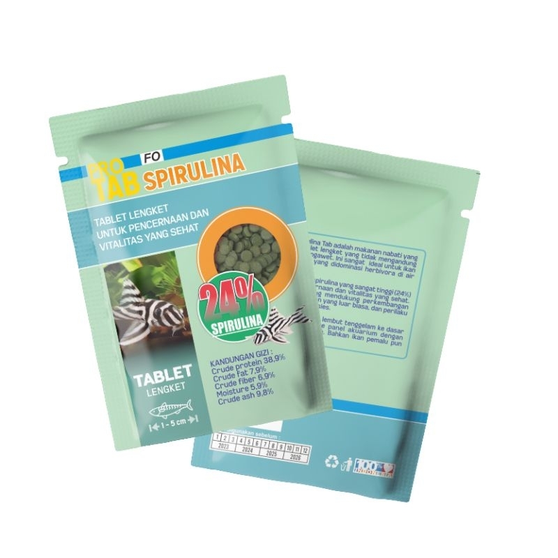FISHERMAN PRO TAB SPIRULINA FISH FOOD PELLET STICK TABLET | Shopee ...