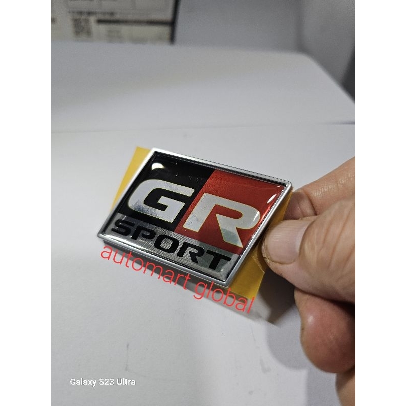 GR SPORT LOGO EMBLEM REAR convex RAIZE FORTUNER RUSH YARIS VIOS INNOVA ...
