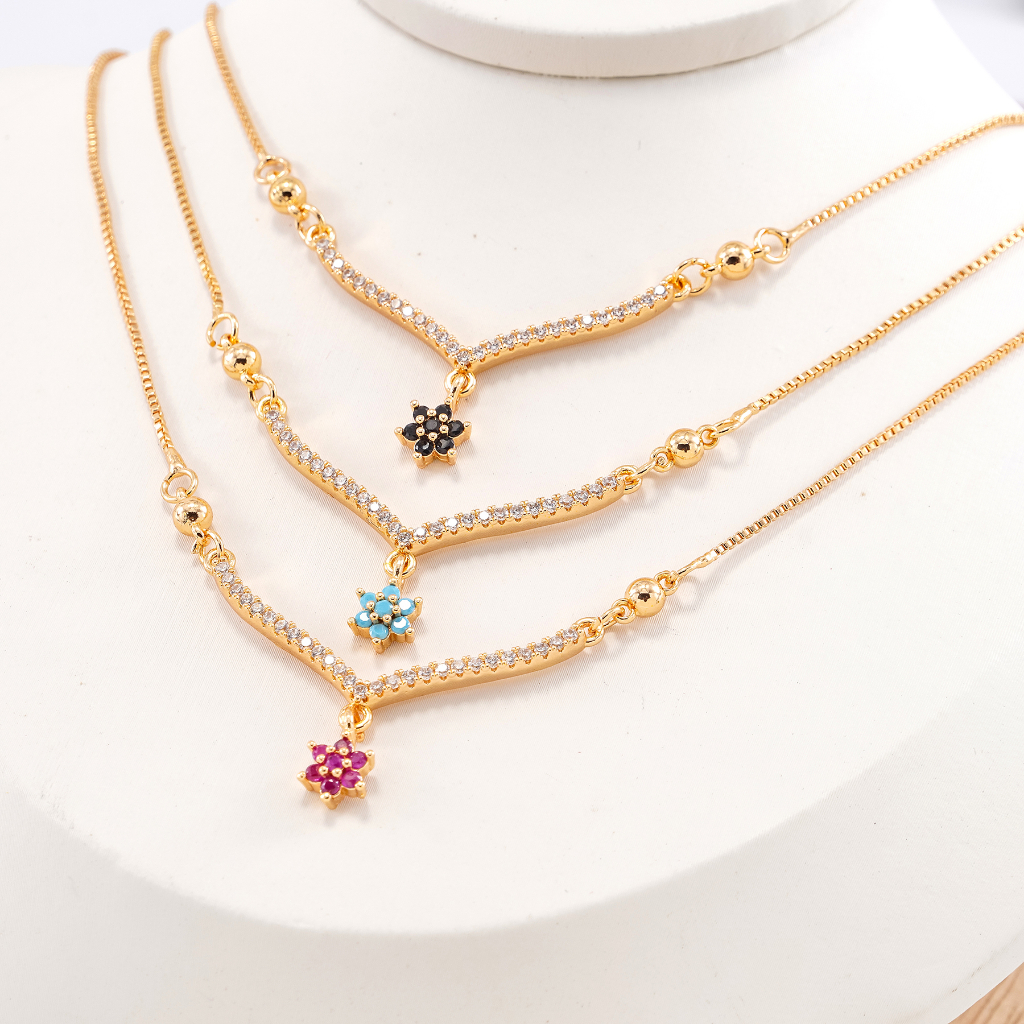 Hyl Jewelry 339N Titanium Necklace for Women, Genuine Gold Silver, Long ...