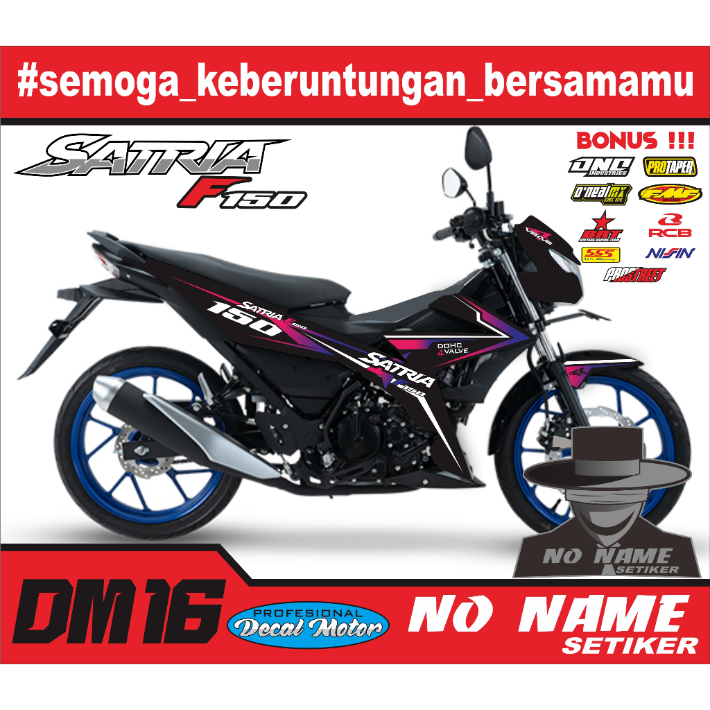 Satria FU Injection Sticker Stiping (dm16) - Latest Satria F 150 ...