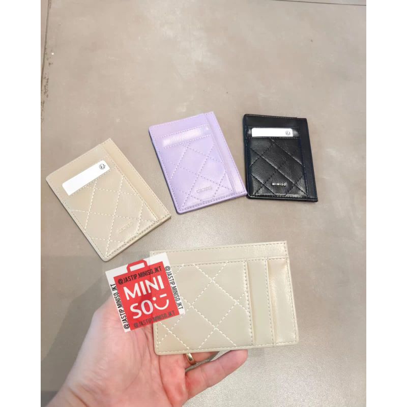 Miniso Card Wallet/Card Holder Quilted model (sz.8x12x1cm) | Shopee ...