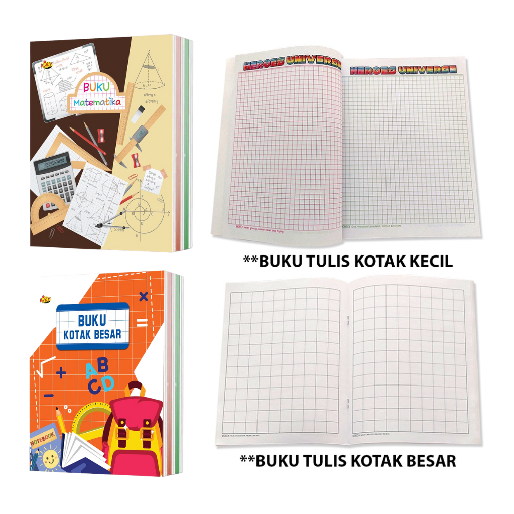 Mathematics Box Writing Book - KIKY Small Box / Large Box Writing Book ...
