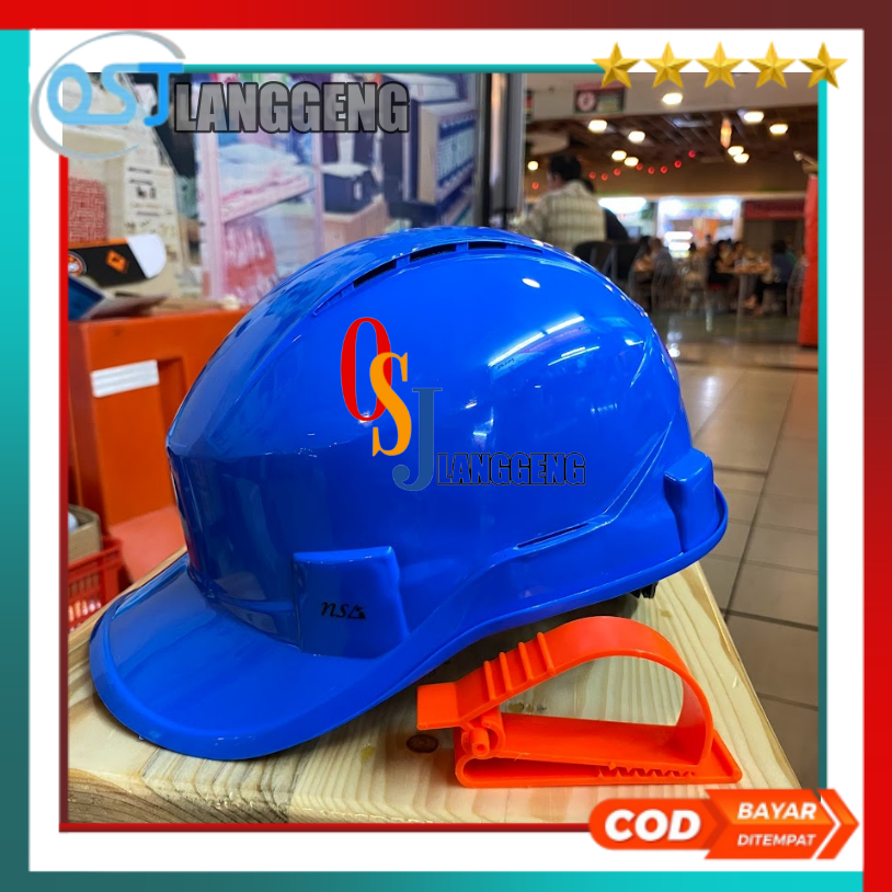 Blue Vented NSA Safety Helmet - Delta Plus Equation Project Helmet ...