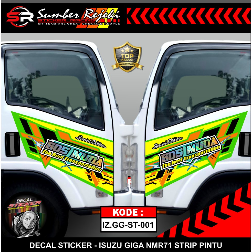 Giga Truck Door Sticker - custom design words Sticker | Shopee Philippines