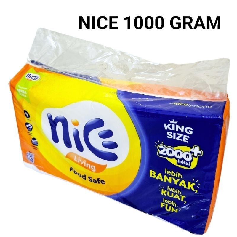 Nice Facial Tissue 1000 Grams / 2000+ Strands [1000 Grams] | Shopee ...