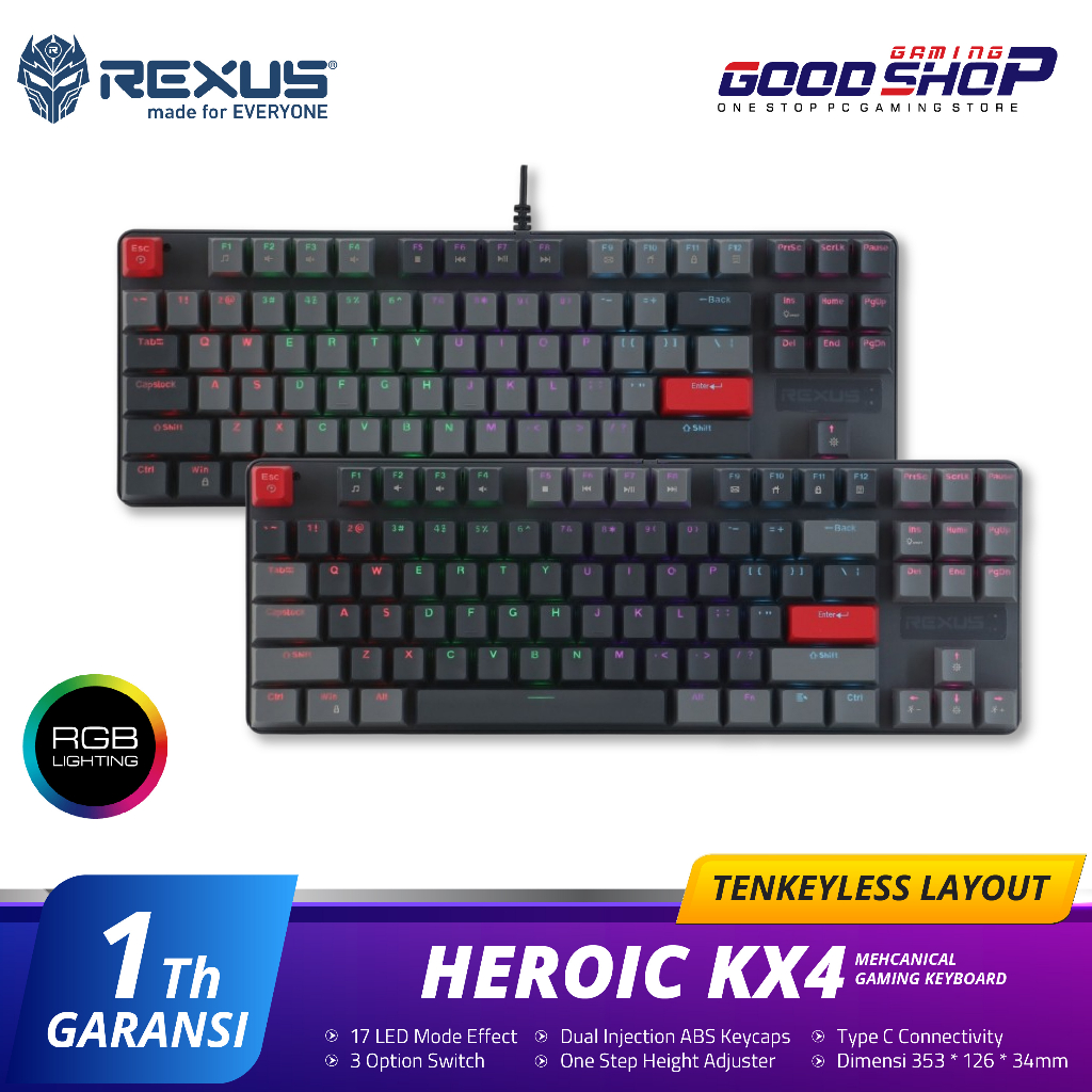 Rexus Heroic KX4 Gaming Keyboard | Shopee Philippines