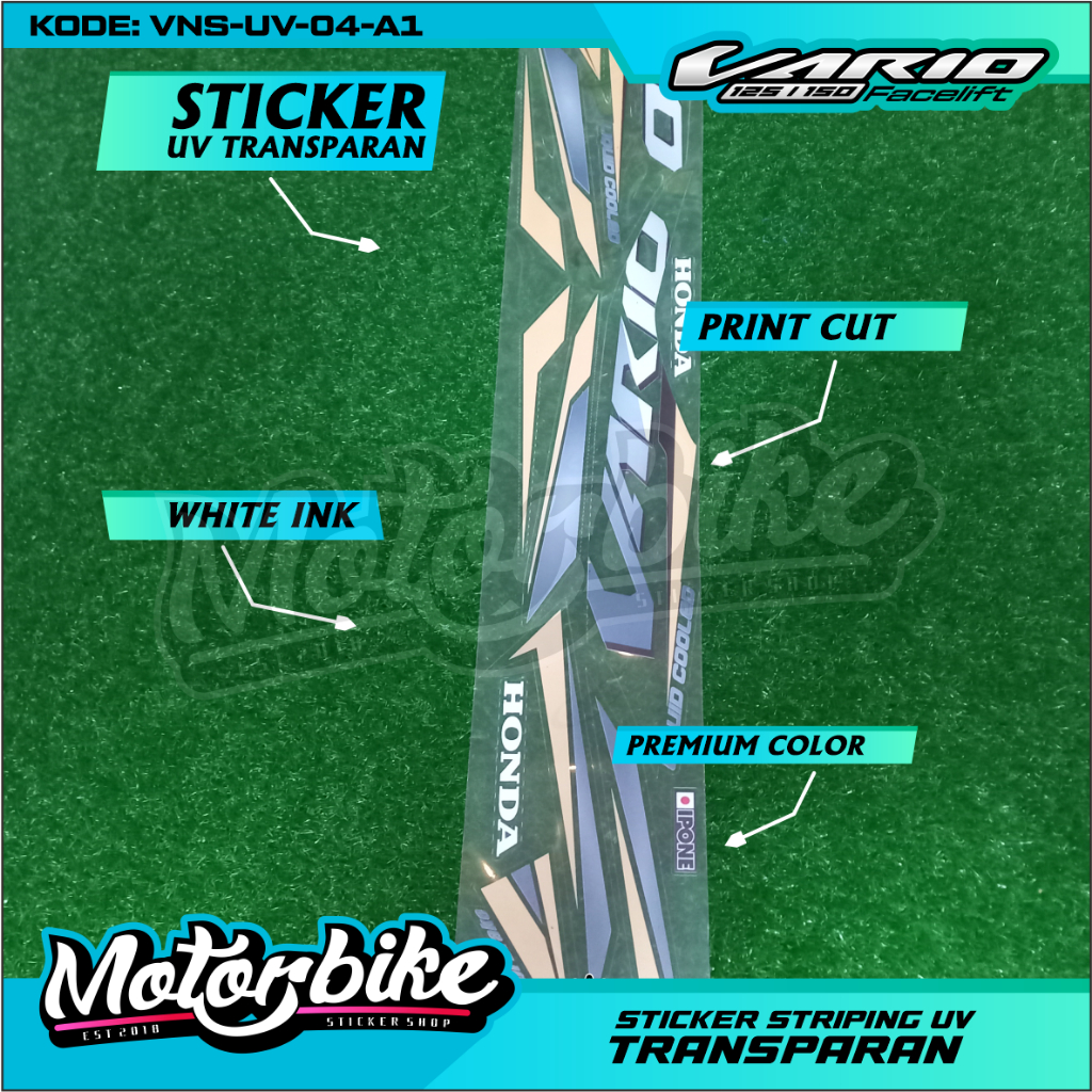 Vario Transparent UV STRIPING Sticker 125-150 SIMPLE MOTIF LIST ...