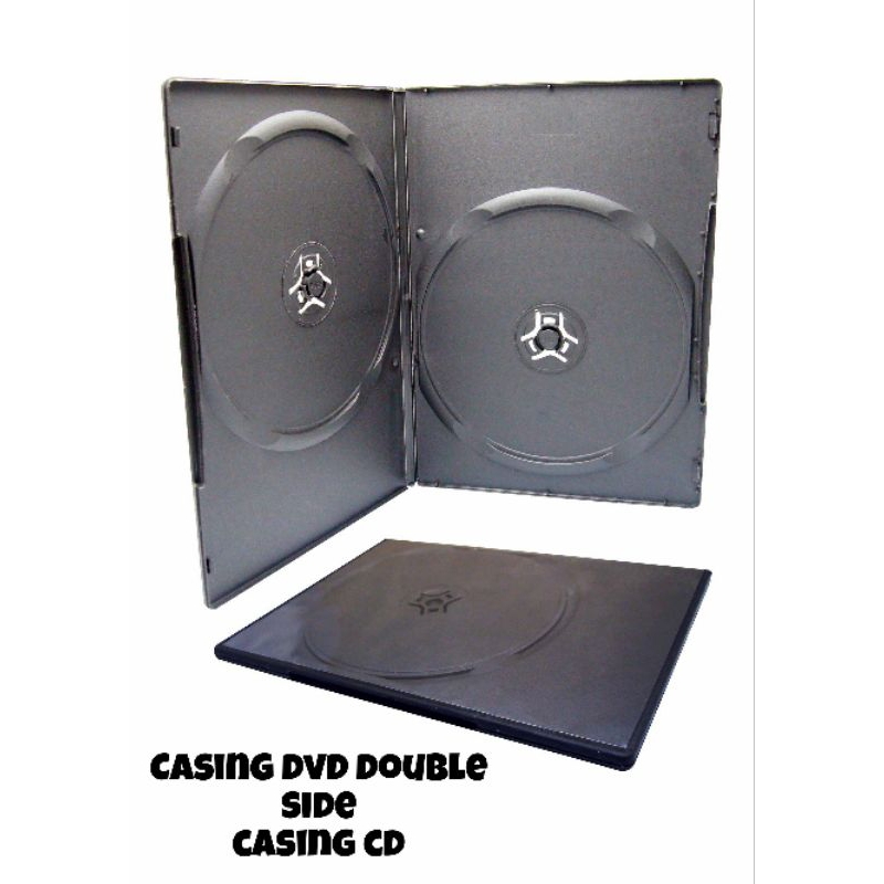 HITAM Dvd Case/CD Case/CD Case/Black DOUBLE SIDE CD Box | Shopee ...