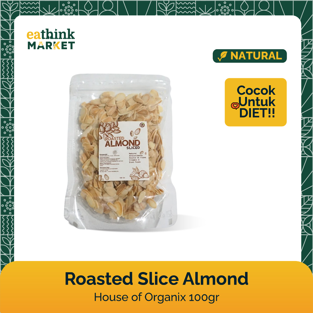 Roasted Almonds Natural Roasted Almonds Slices Rich in Fiber - House of ...