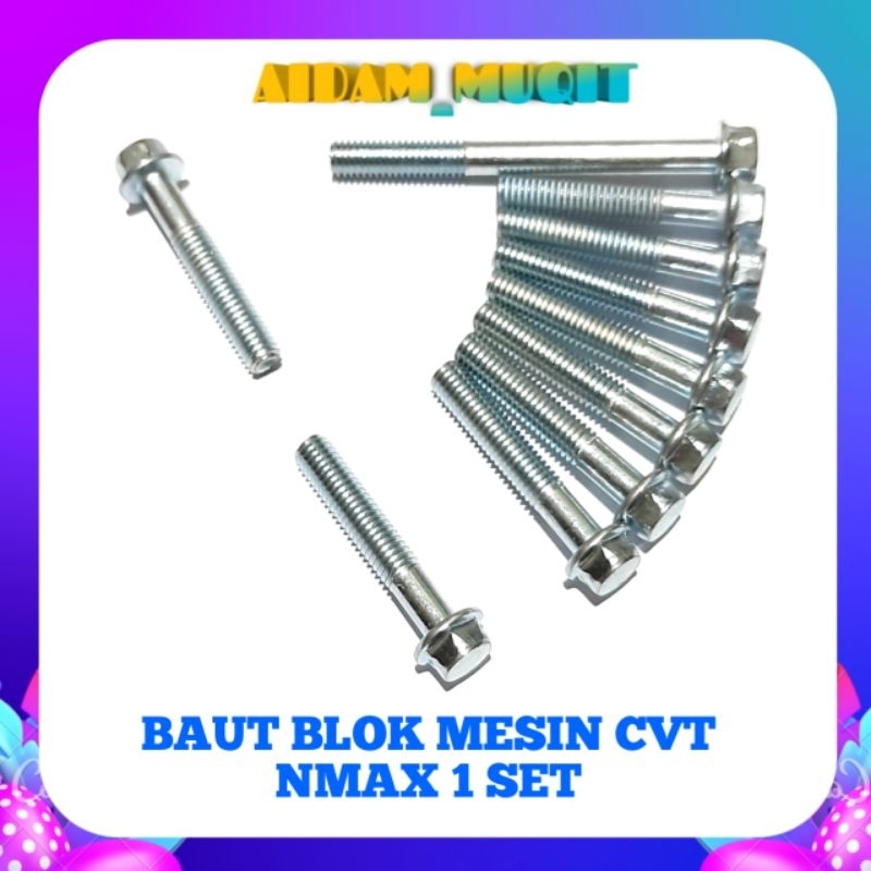 MESIN NMAX CVT BLOCK BOLTS NMAX ENGINE BLOCK BOLTS NMAX CVT TUB BOLTS 1 ...
