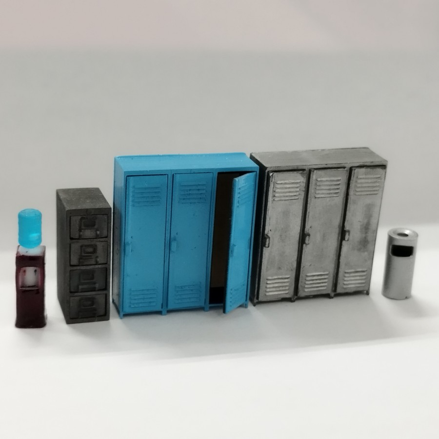 1/64. Scale 3-door Locker Safe - Hotwheels Diorama Accessories 64 | Shopee Philippines