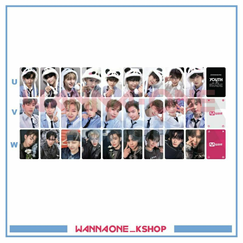 Photocard ZB1 Youth in the Shade POB zerobaseone panda makestar album | Shopee Philippines