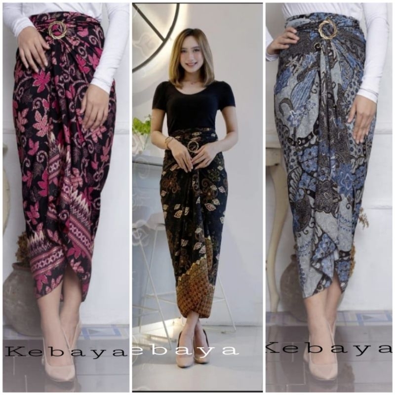 Batik skirt with batik wrap model | Shopee Philippines