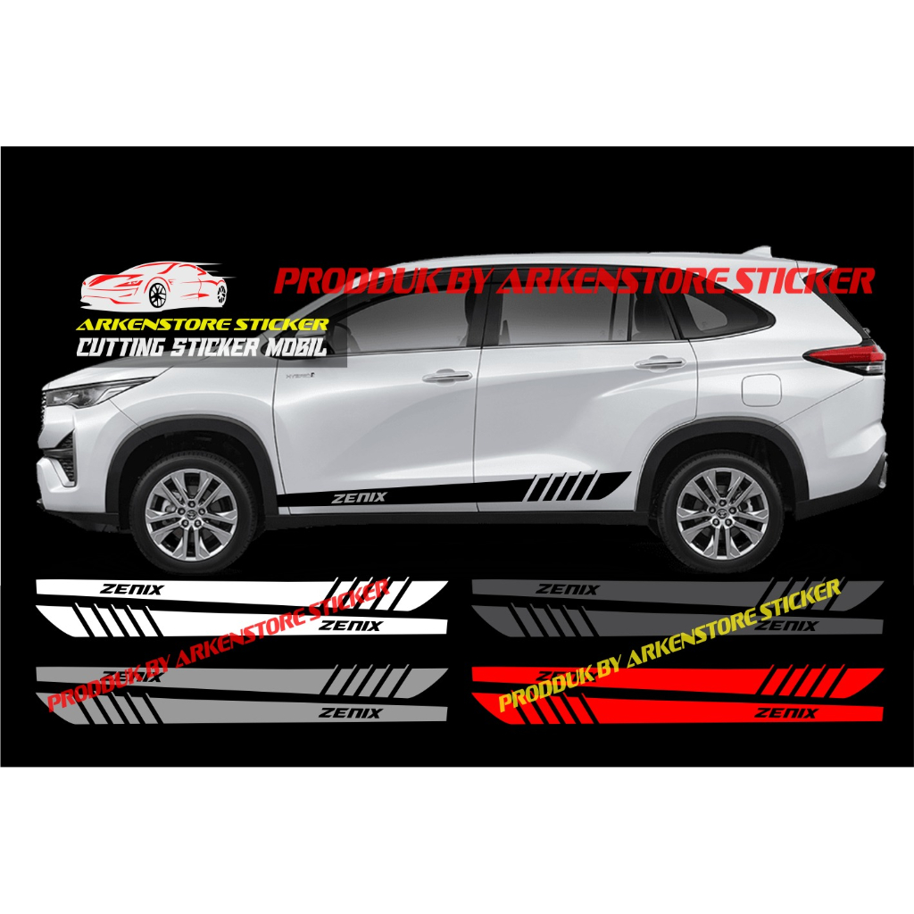 Innova zenix Car list sticker cutting sticker Car innova zenix | Shopee ...