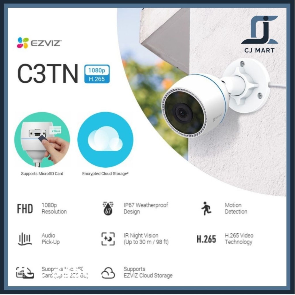 Ezviz C3TN 2MP 1080p Wifi Smart Ip Cam Home CCTV Outdoor Camera ...