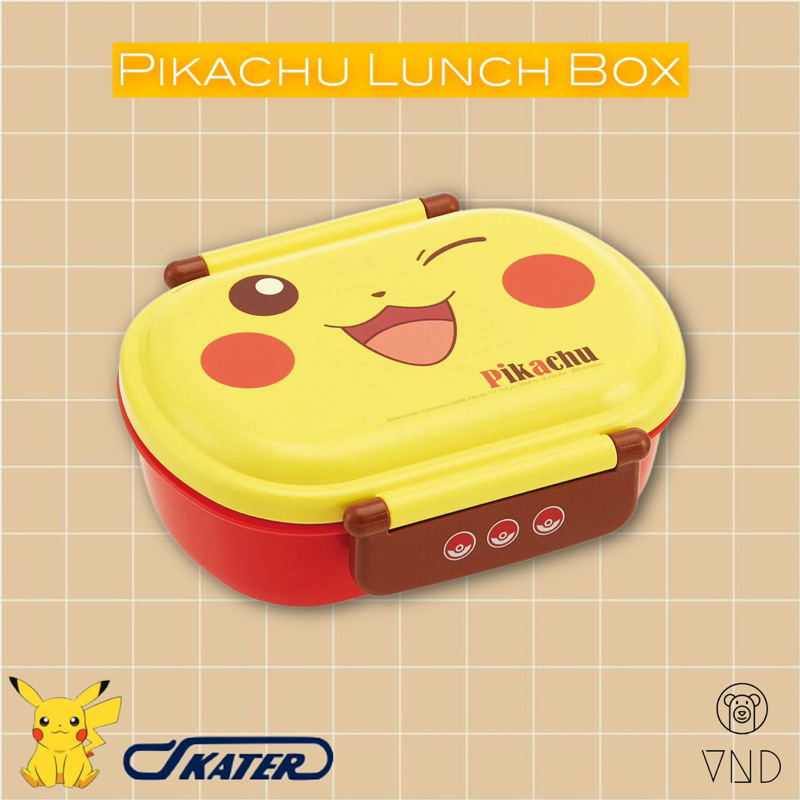 Pikachu Lunch Box ORI Skater Japan/ Lunch Box/ Bento Box | Shopee ...