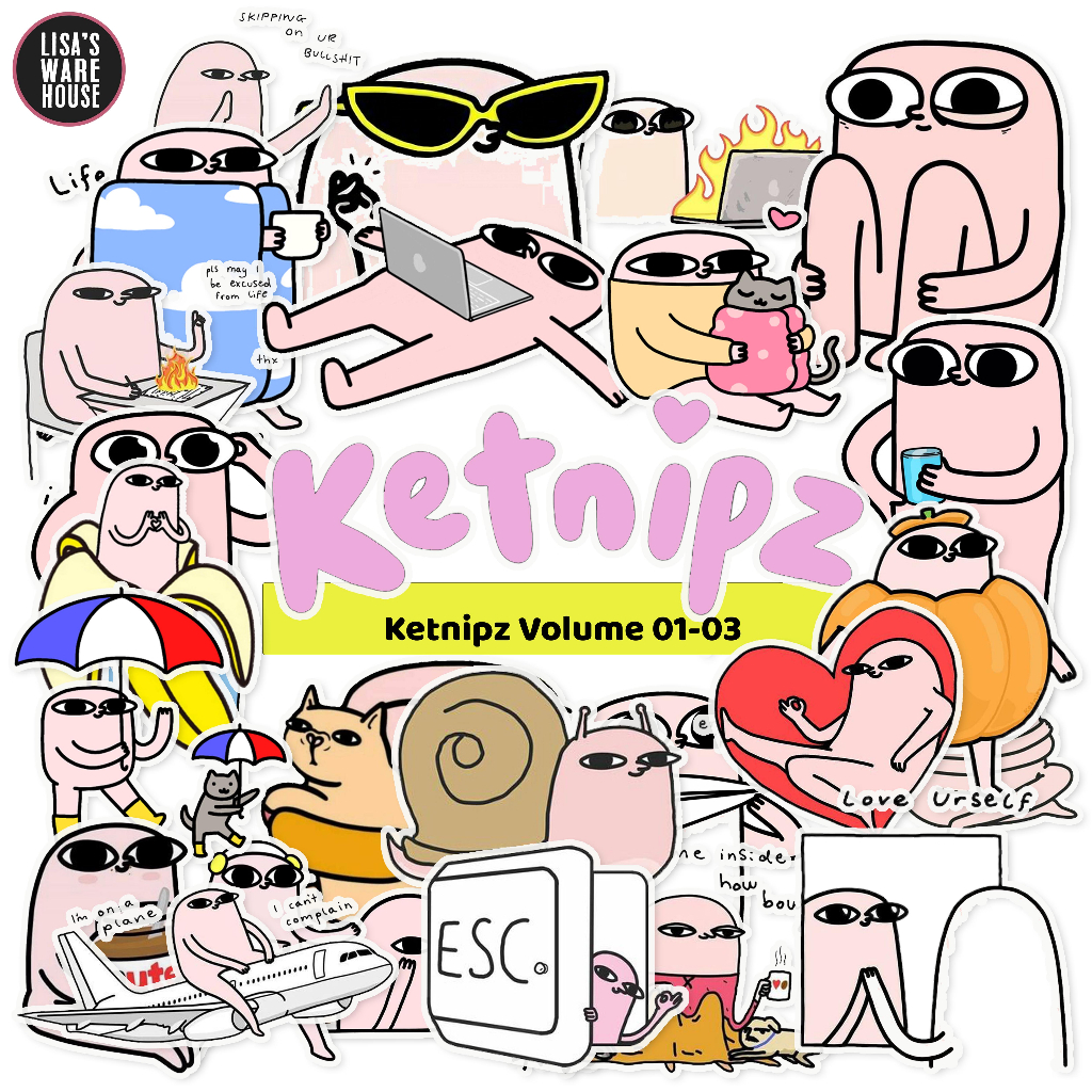 Ketnipz Volume 01-03 Sticker | Shopee Philippines