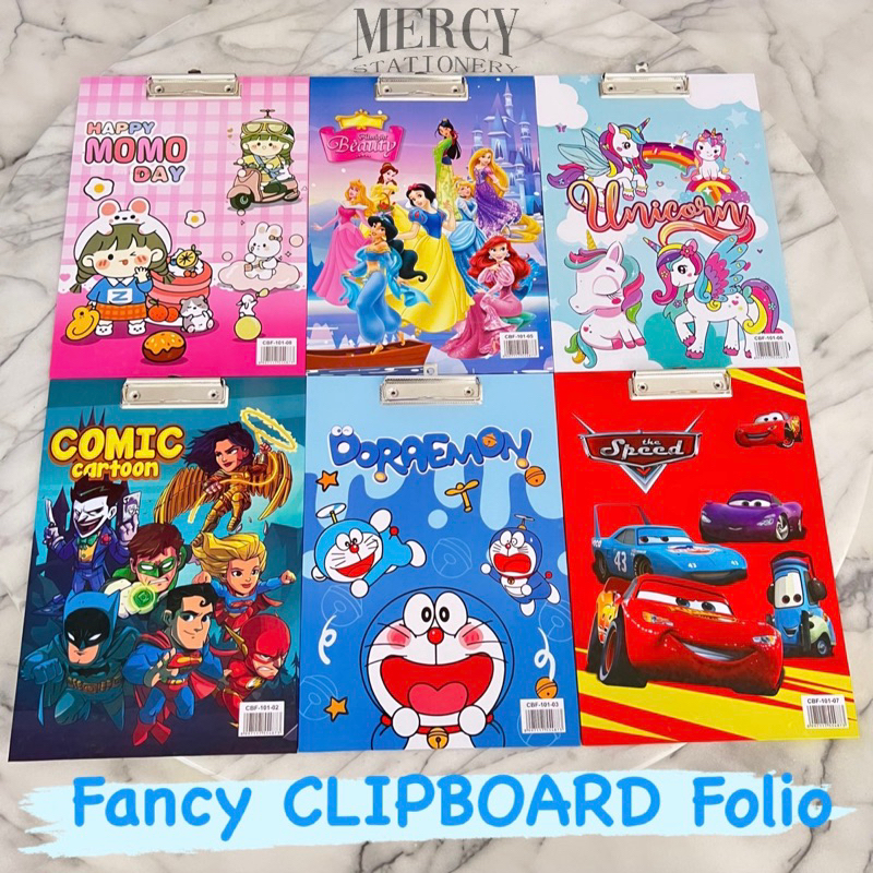 Clipboard Fancy 2 Sides Hologram Superhero Unicorn Momo Princess Hulk ...