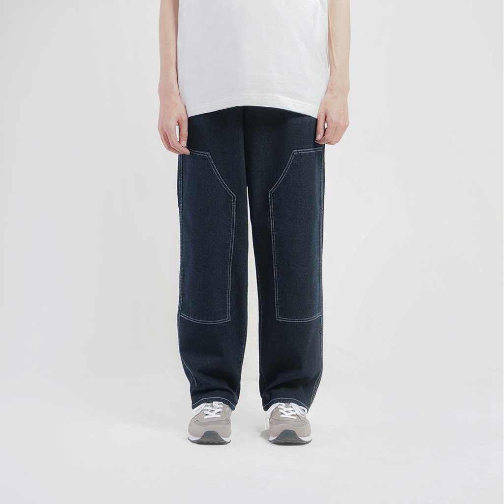 Hammerstout - Fairway Deep Blue - Baggy Denim | Shopee Philippines