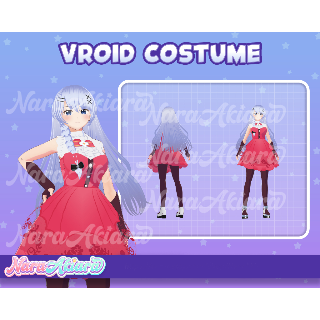 Contemporary 3D Vroid Costume Designs for Professional Streamers ...