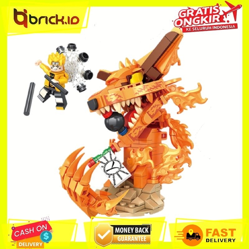 Kids Toys brick figure naruto kyubi kurama Big bricks naruto shippuden ...