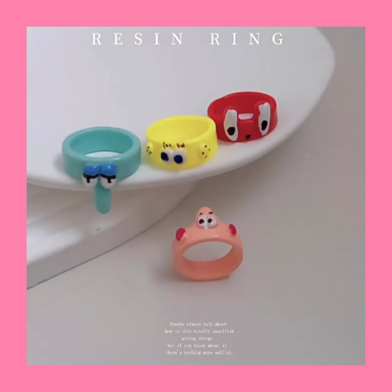Spongebob Character Cartoon Ring | Shopee Philippines